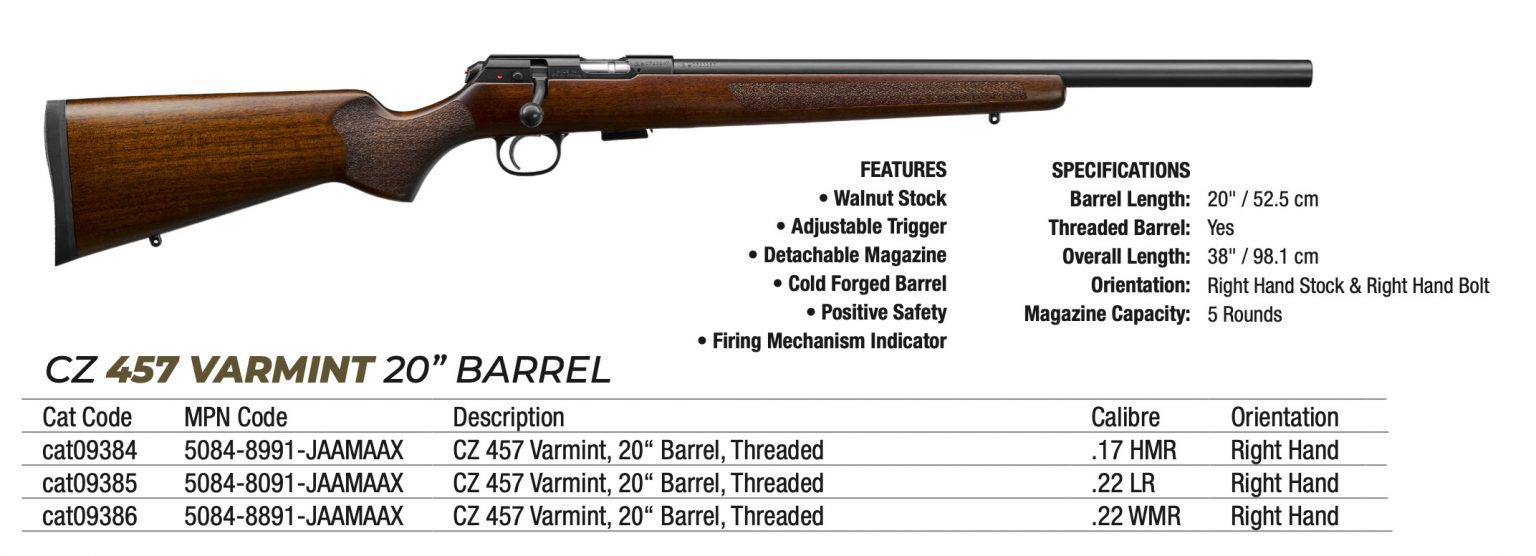 CZ 457 Varmint Rifle - CZ Rifles UK